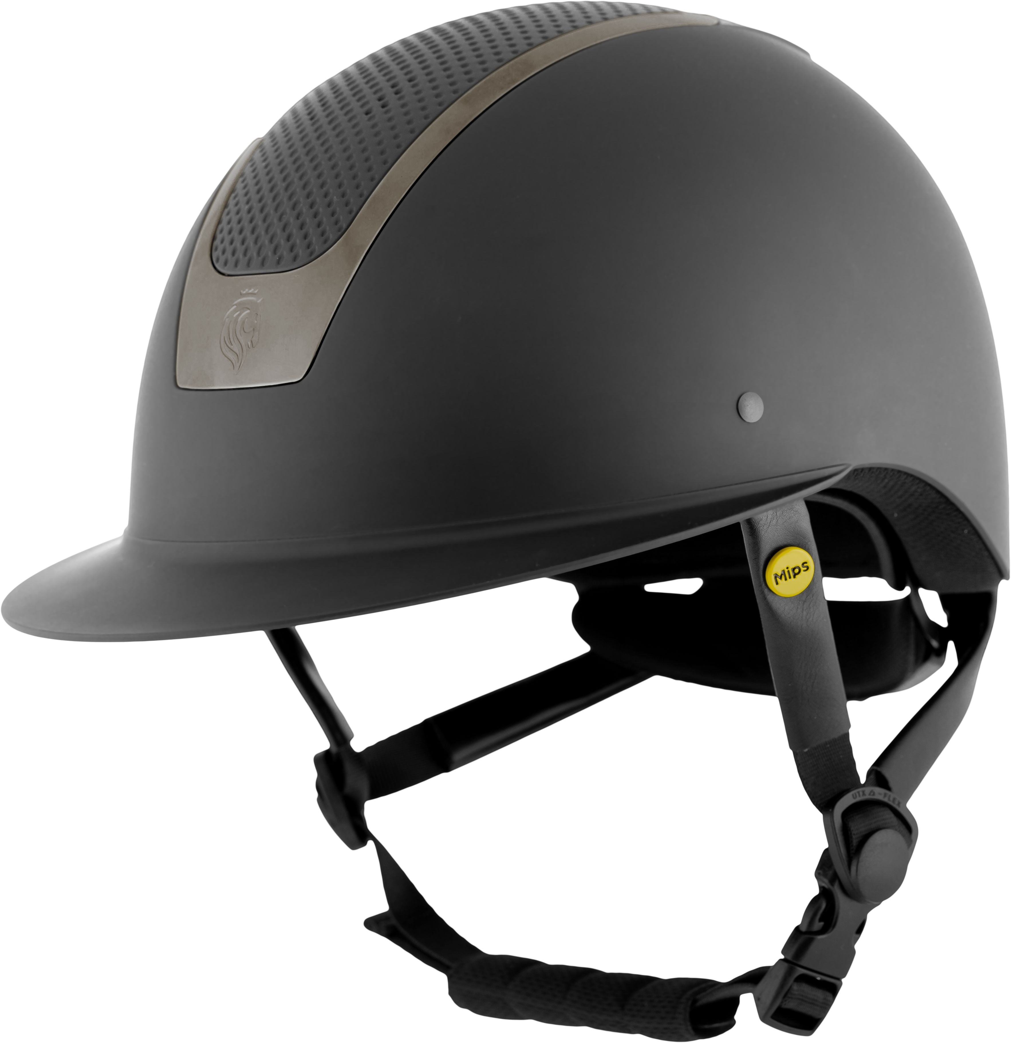 Equinavia Crown MIPS® Riding Helmet Black/Gunmetal – Log Cabin Tack