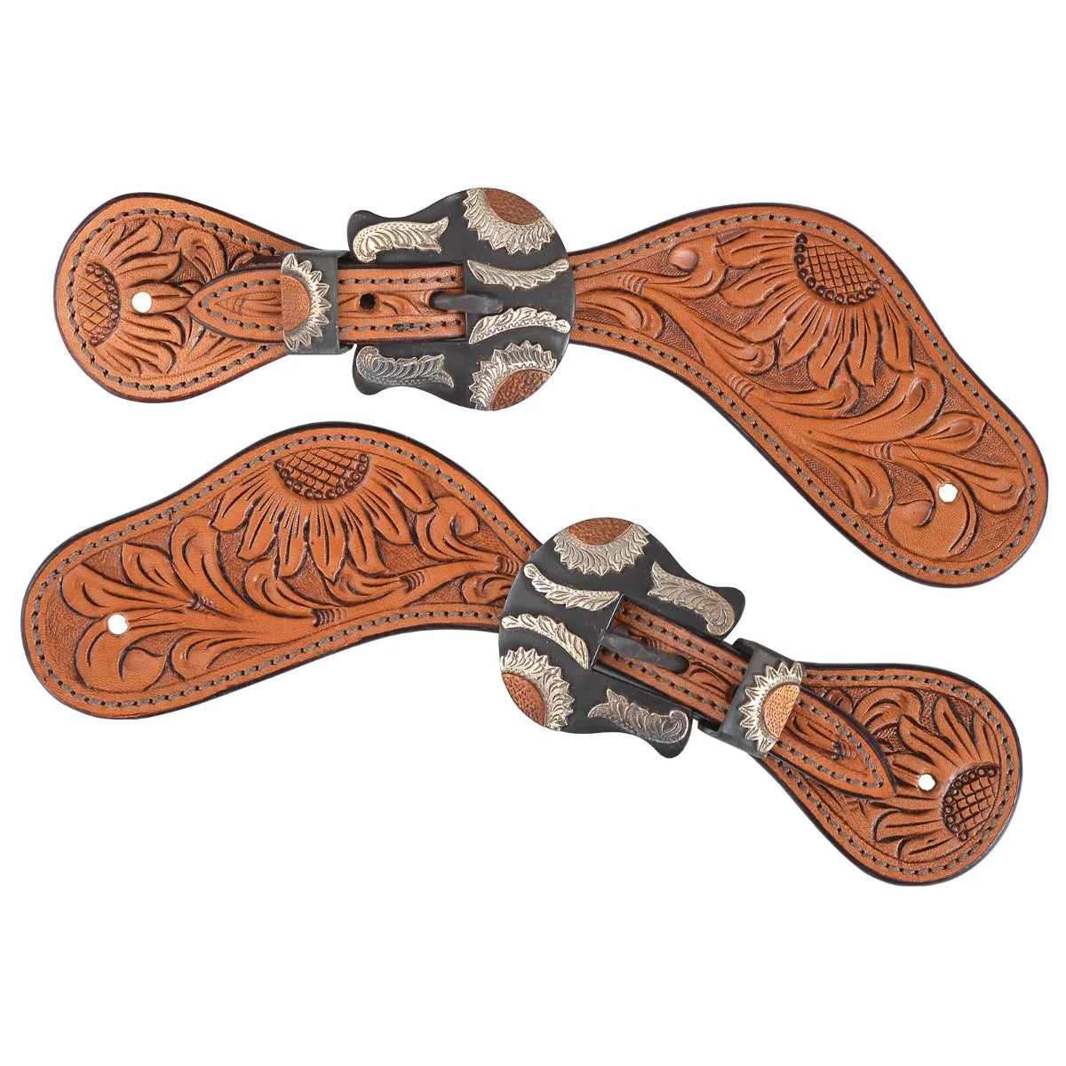 Circle Y Copper Sunflower Spur Straps – Log Cabin Tack