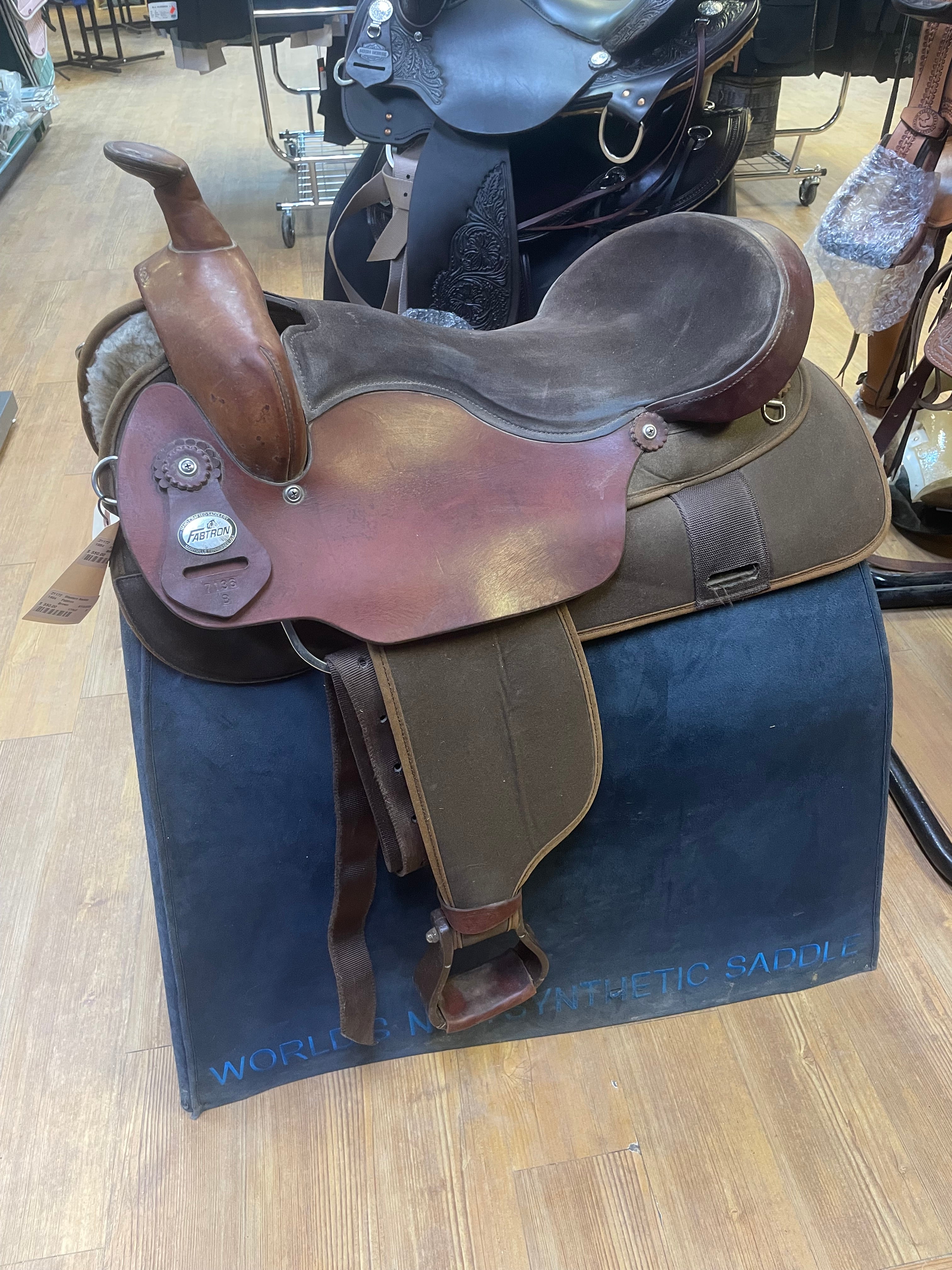 Used 17 Fabtron Western Saddle #21172 – Log Cabin Tack