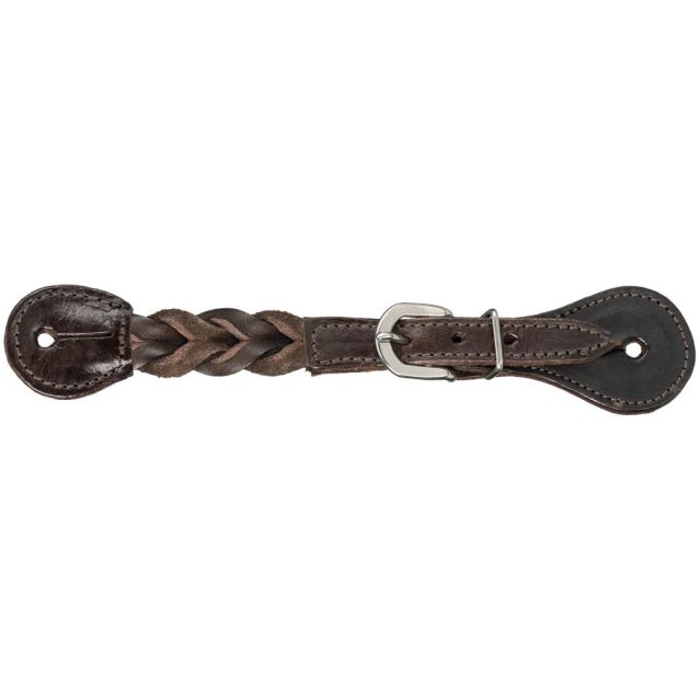 BRAIDED LEATHER SPUR STRAPS – Log Cabin Tack