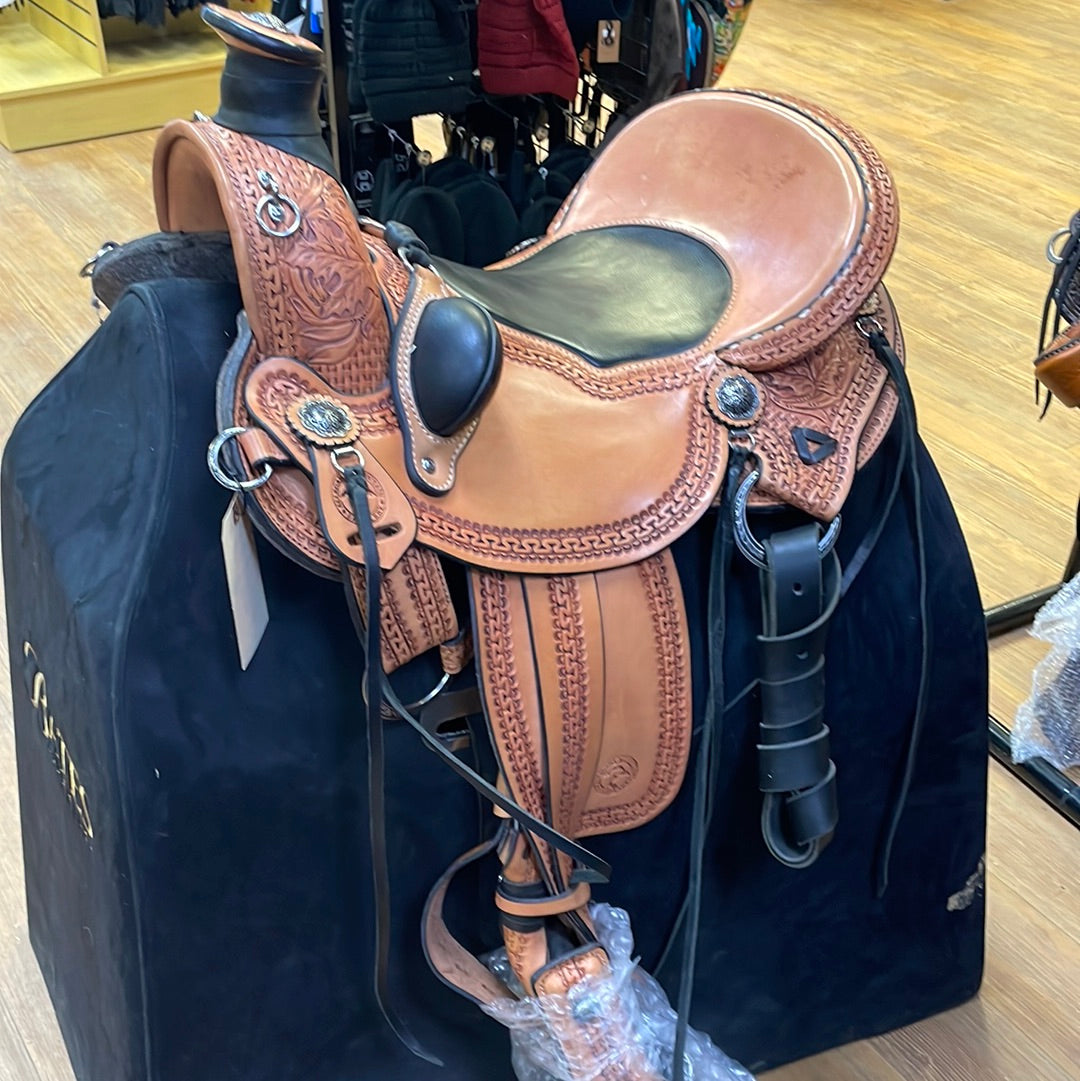 Allegany Cascade Wade 17” Western Saddle – Log Cabin Tack