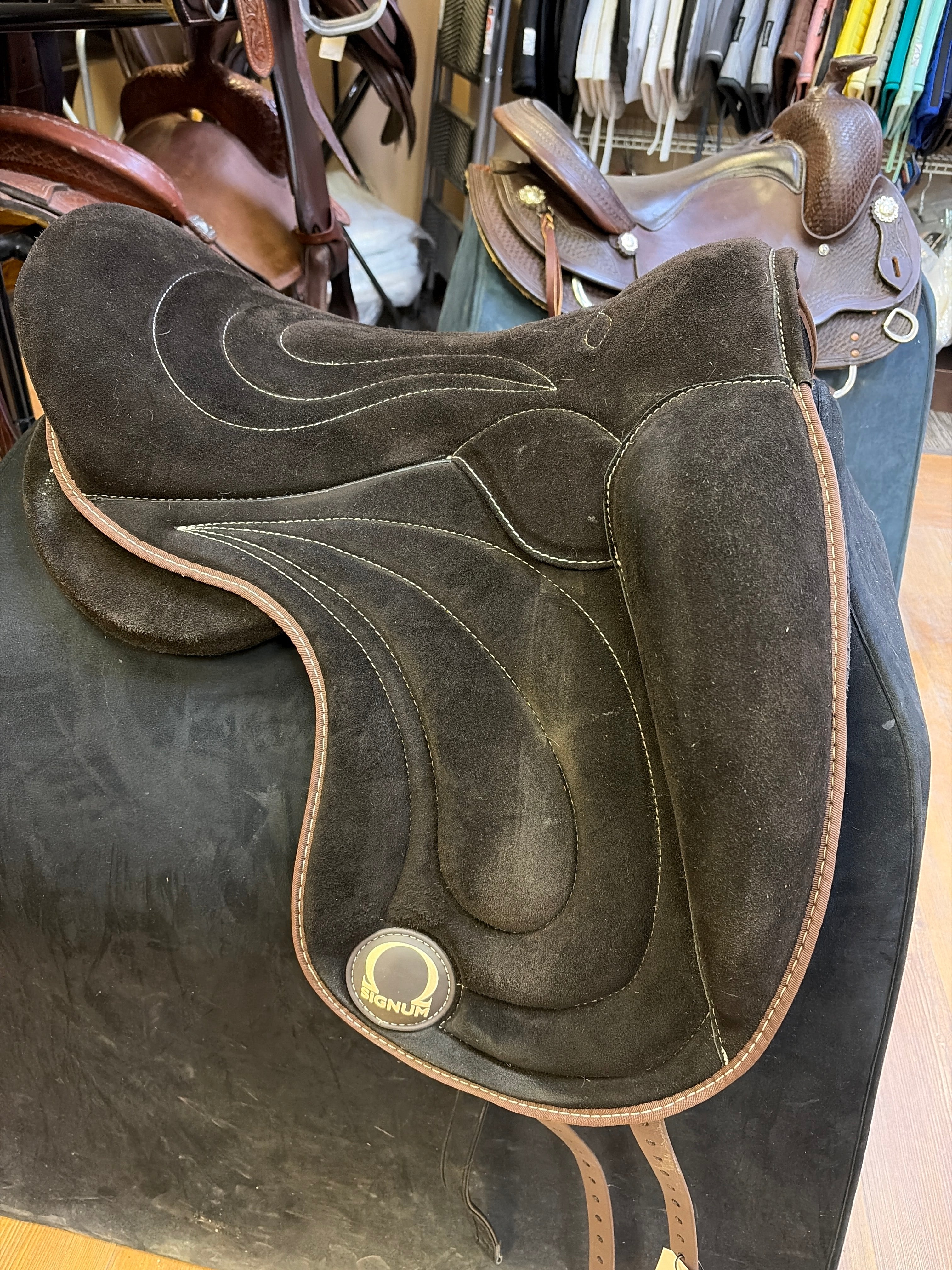 Used Large Signum Brown Paddle Saddle – Log Cabin Tack