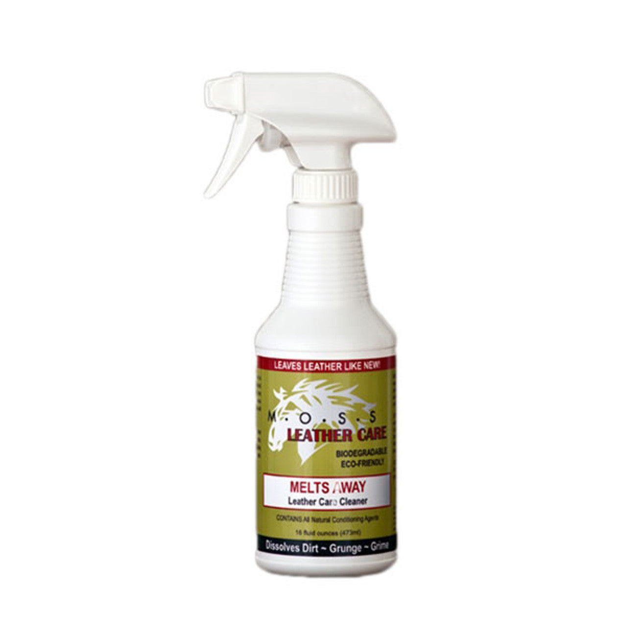 Moss Leather Care Leather Cleaner 16 fl oz – Log Cabin Tack