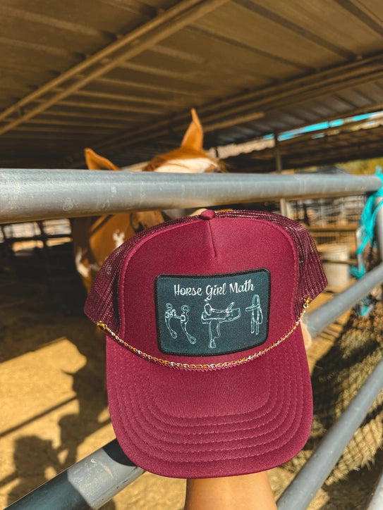 Horse Girl Math Patch Hat – Log Cabin Tack