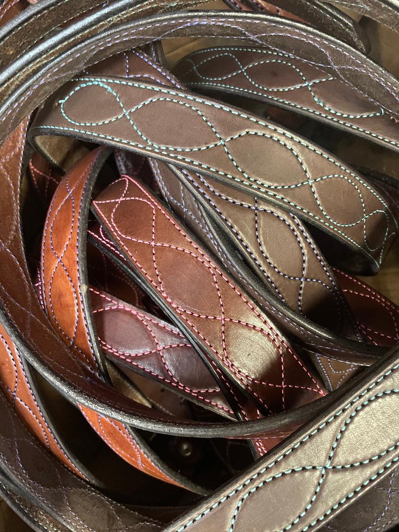 Spur Creek Fancy Stitched Belts – Log Cabin Tack