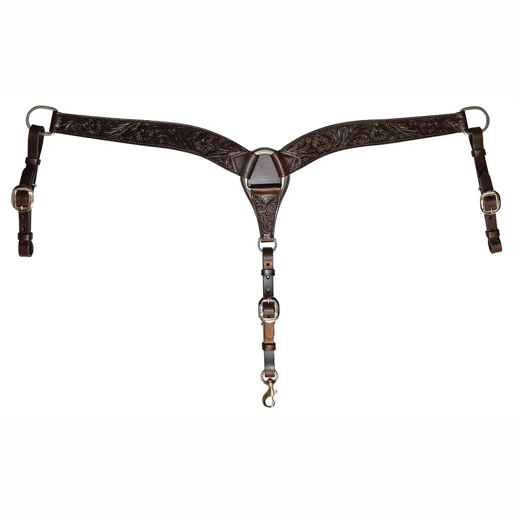 Circle Y CONTOURED CLASSIC FLORAL BREAST COLLAR – Log Cabin Tack