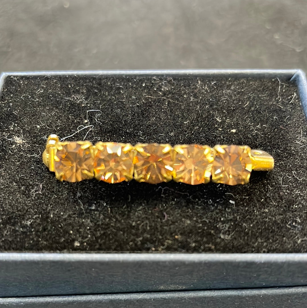 Bling Stock Pin Amber #6078 – Log Cabin Tack