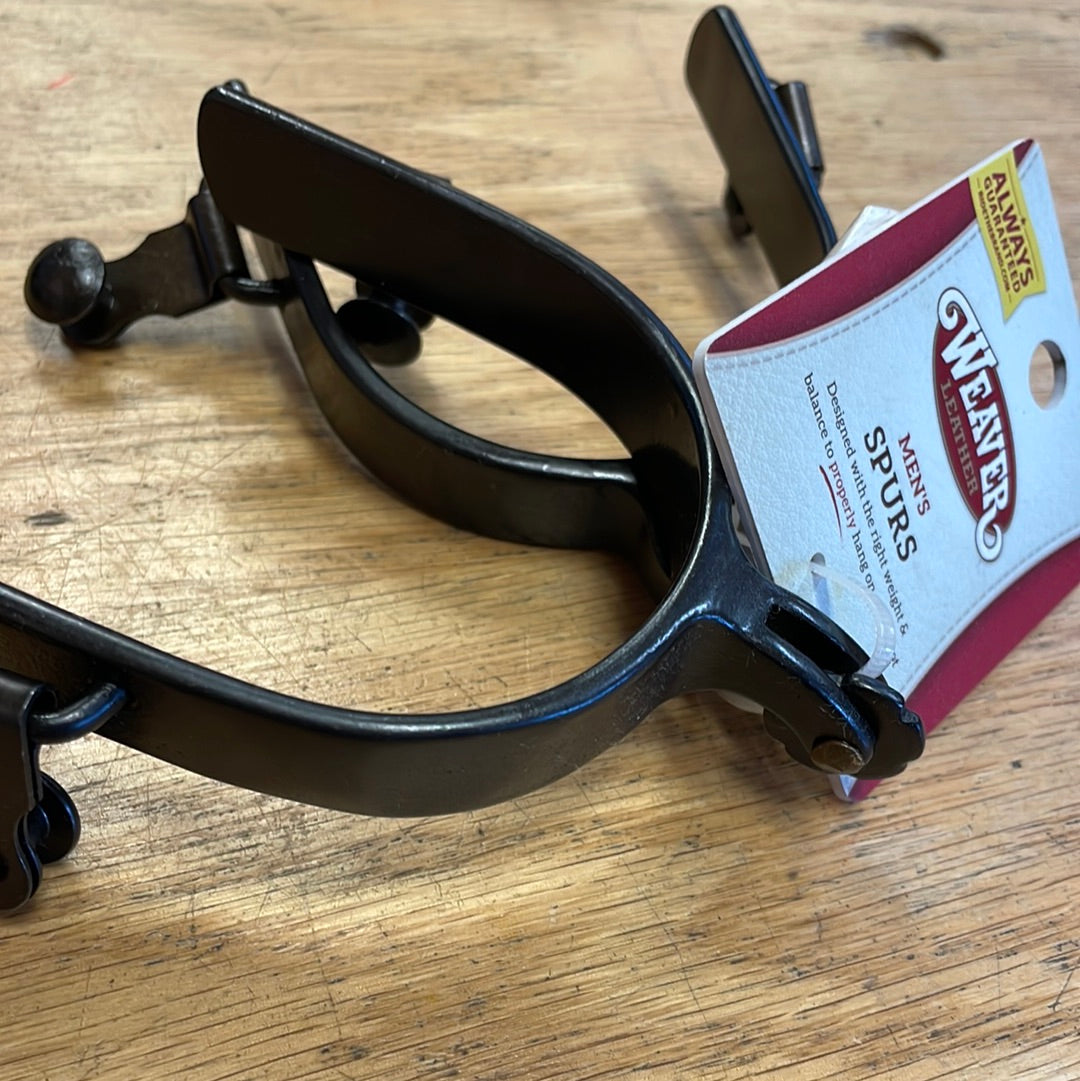 Weaver Mens Black Clover Rowel Spur – Log Cabin Tack